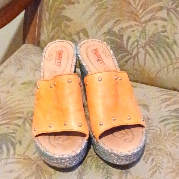 Born | Shoes | Born Stud Wedge Sandals 8 | Poshmark